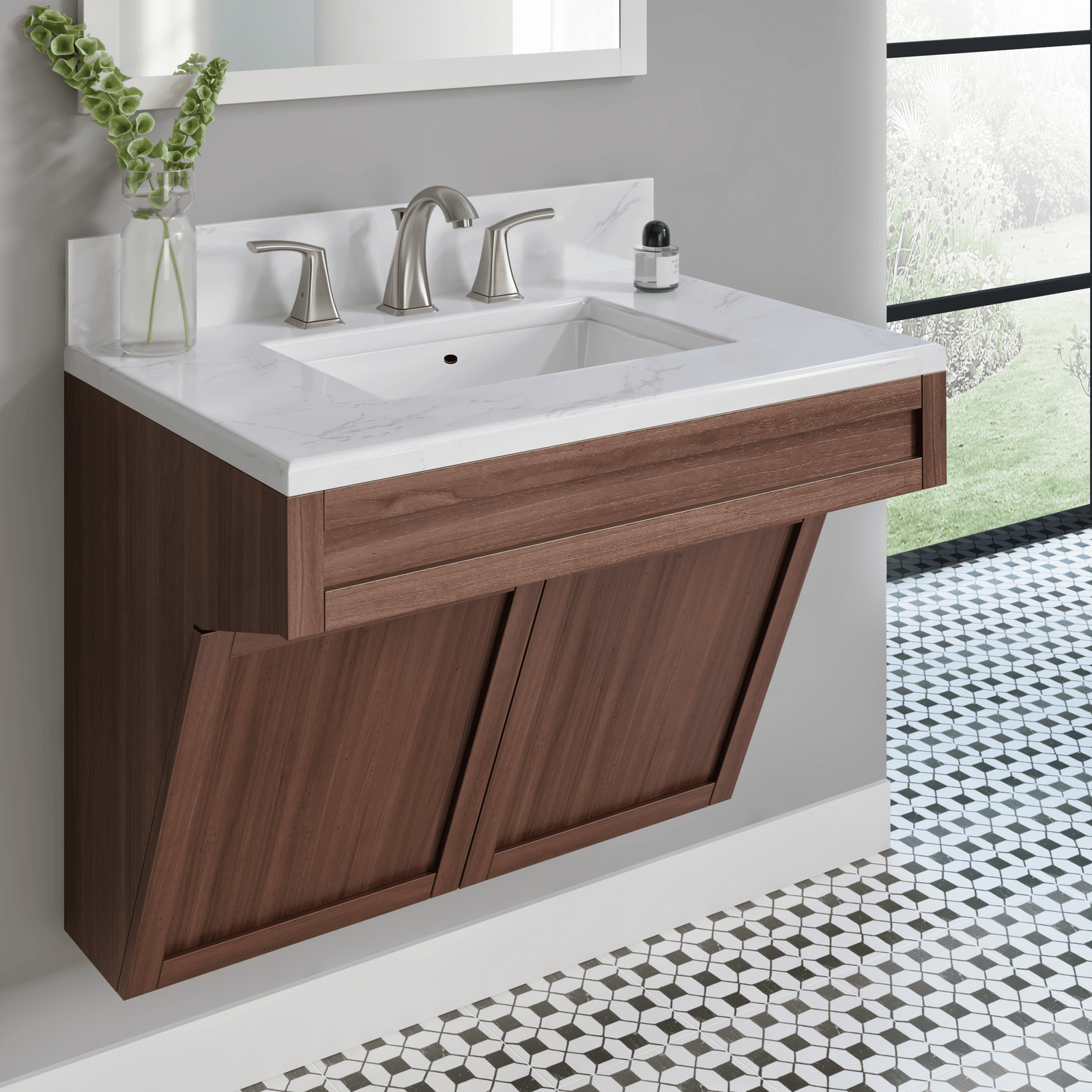 20-1/2" Shallow White Porcelain Undermount ADA Rectangular Bathroom Si