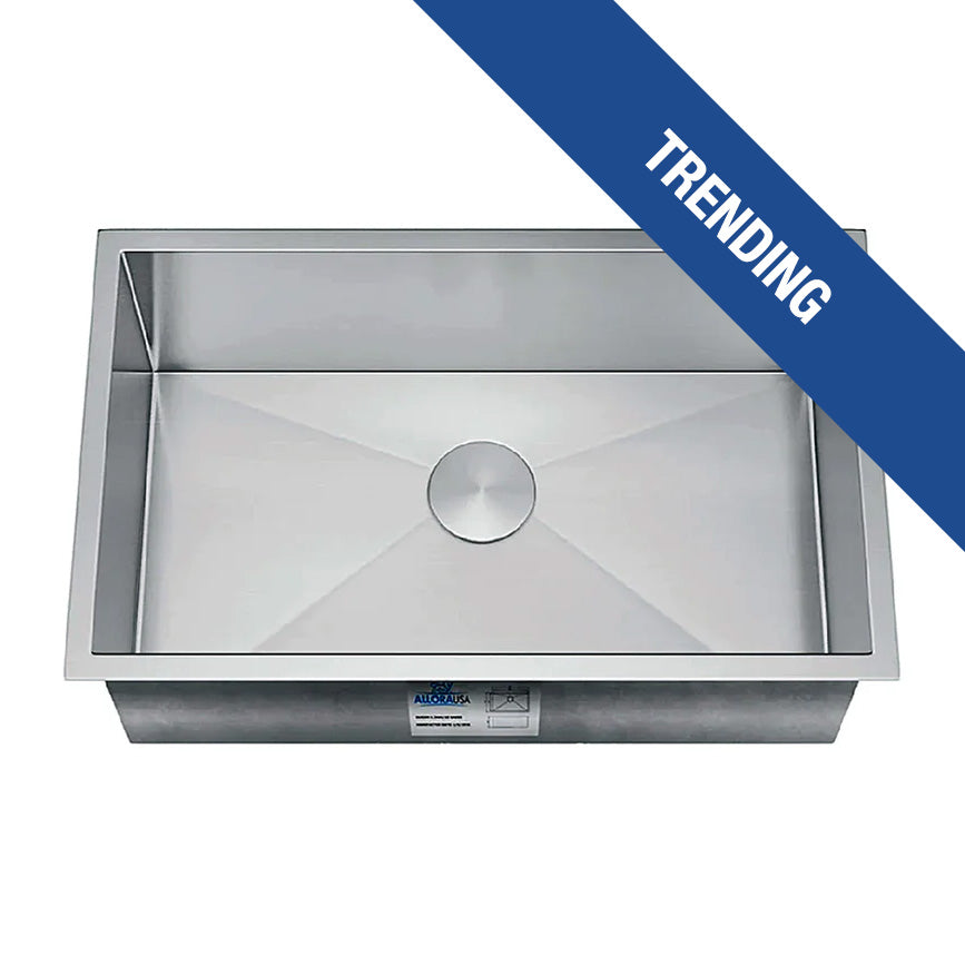 KH-2318-10-S-R0 Handmade Stainless Steel Kitchen Sink – Allora USA